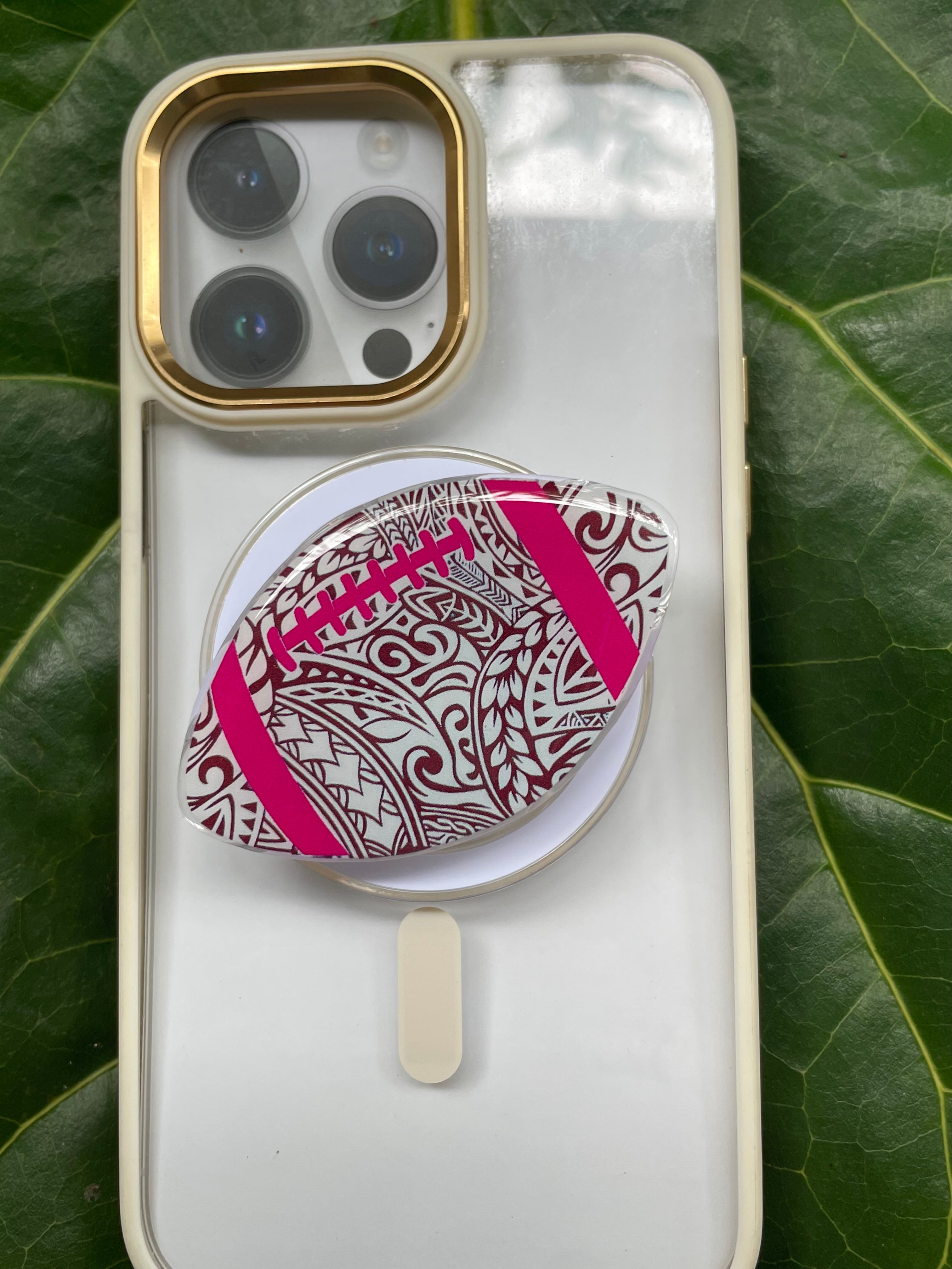 Football Phone Pop Socket (PINK) – HoloHoloGold